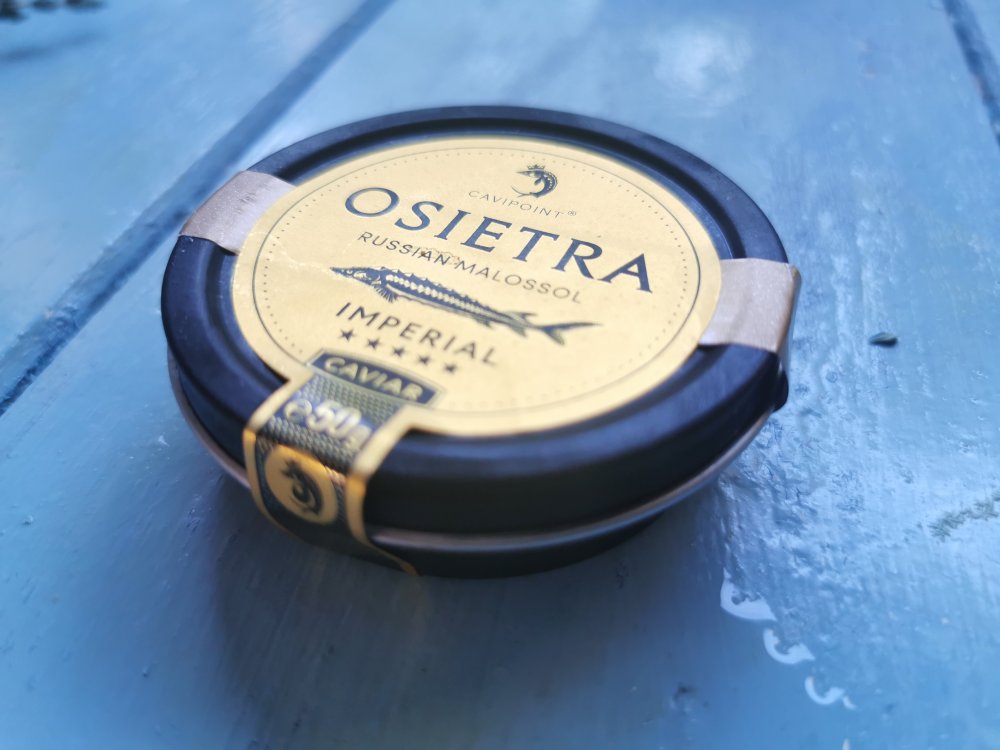 Caviar Osietra imperial 50g :: Seafood Market Blue Fjord